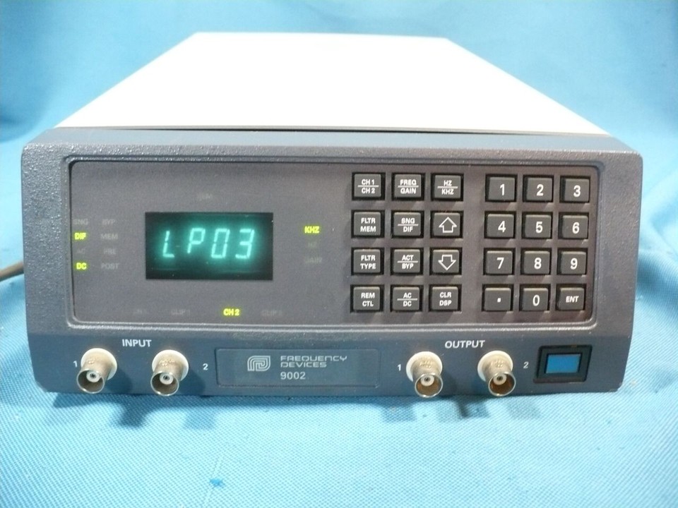 Frequency Devices Model 9002 Dual Channel Filter Instrument | eBay