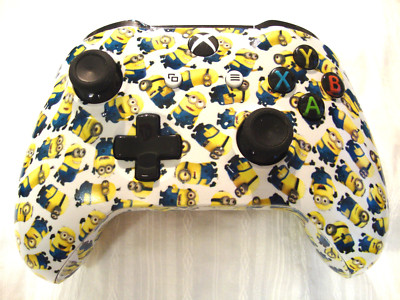 CUSTOM HYDRO DIPPED MINIONS XBOX ONE S BLUETOOTH WIRELESS CONTROLLER ...