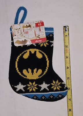 DC | Batman | RUZ | Holiday Christmas stocking | 7" inch long | NWT | eBay