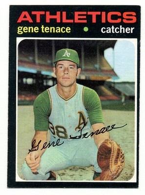 1971 TOPPS OAKLAND ATHLETICS GENE TENACE #338 MID GRADE | eBay