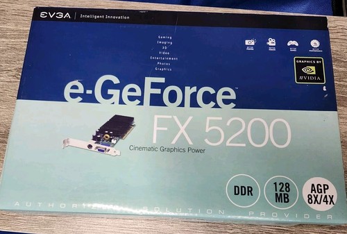 EVGA NVIDIA GeForce FX 5200 (128A8N303L2) 128MB DDR SDRAM AGP 4x8x ...