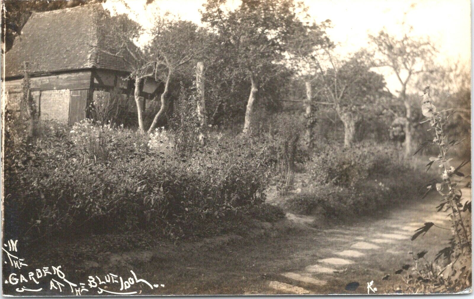 Rppc GARDEN at THE BLUE IDOL QUAKER MEETING HOUSE,COOLHAM, WEST SUSSEX ...