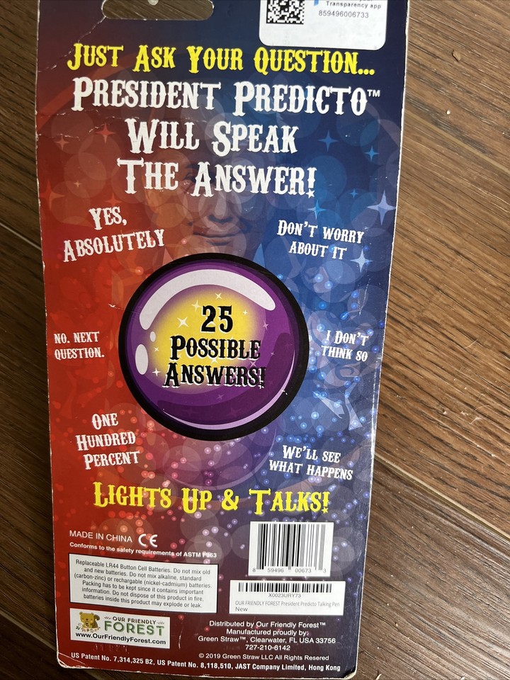 Donald Trump president predicto Talking Fortune Pen, Lights Up | eBay