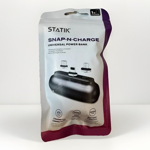 Statik Snap-N-Charge Universal Portable Charger Power Bank Battery Pack ...