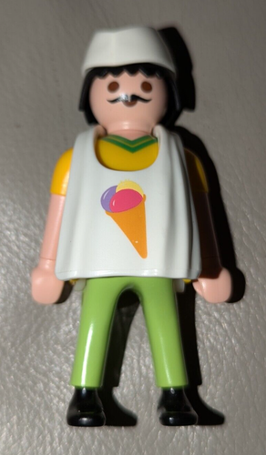 Playmobil Ice Cream Cart Truck Seller Vendor Man Figure Toy RARE HTF ...
