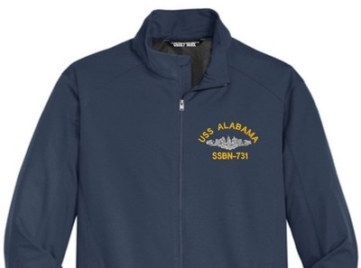 USS ALABAMA SSBN-731 Soft Shell Jacket. New. U.S. Navy. DOLPHINS | eBay