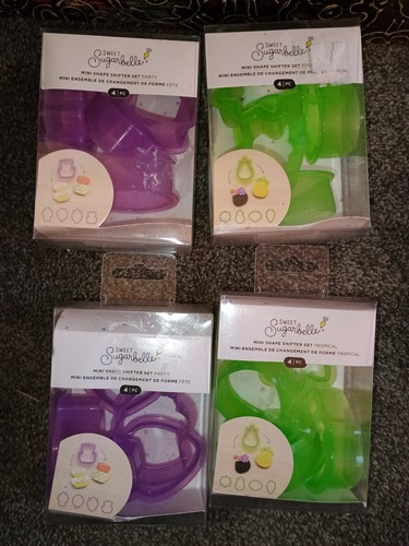 sweet sugarbelle cookie cutters Mini Silicone Lot Of 4 Packages! All ...