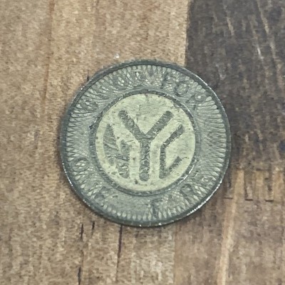 Vintage New York City NYC Transit Authority Good For One Fare Token | eBay