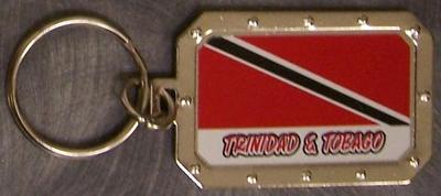 Nickel metal key ring National Flag Trinidad & Tobago NEW | eBay