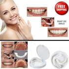 Smile Snap On Upper＆Bottom Set False Teeth Denture Dental Tooth Cover ...