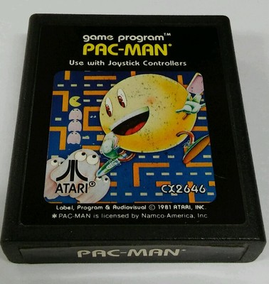 ATARI 2600 VINTAGE PAC-MAN CARTRIDGE RARE GRAPHIC LABEL | eBay