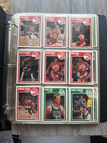 1989 Fleer Basketball Set 168 cards in Binder NBA Micheal Jordan ...