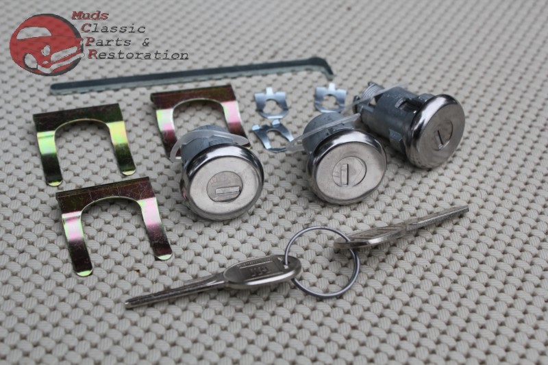 Camaro Chevelle Nova GTO Cutlass Lock Set Door Trunk Key Kit Oval H ...