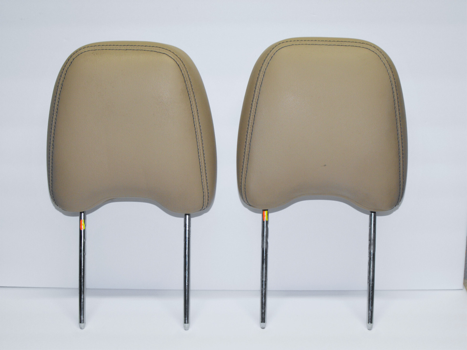 08-10 Ford Edge Left Right Front Headrest Set Driver Passenger Leather ...