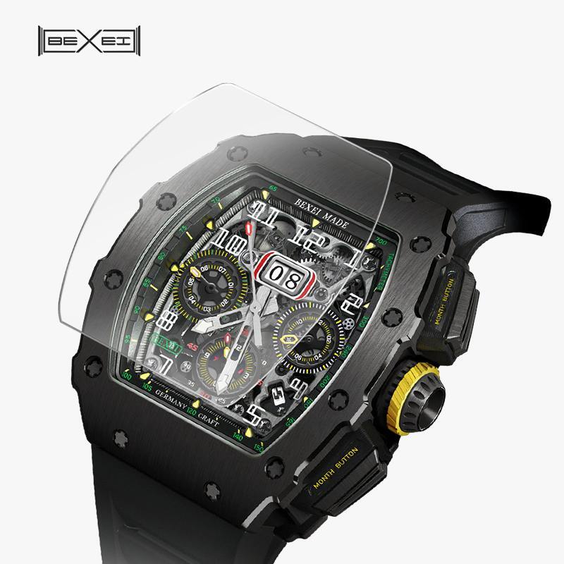 Black BEXEI Wristwatch Auto Movement Mechanical Date Luminous barrel ...