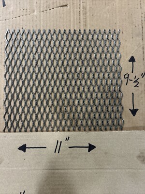16 Gauge - 1/2 Expanded T-304 Stainless Steel Sheet Metal - 9-1/2” X 11 ...