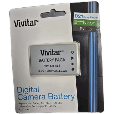 BRAND NEW SEALED Vivitar Replacement Battery for Nikon EN-EL5 NIKON ...
