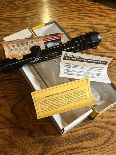 RIFLE SCOPE BUSHNELL 1.5x4.5 20mm SCOPECHIEF IV COMMAND POST “JAPAN ...