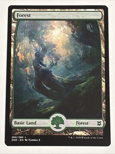 MTG Zendikar Rising Forest Full Art 280/280 NM | eBay