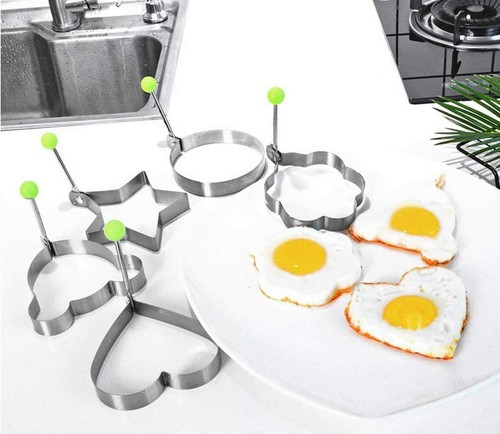 Stainless Steel Frying Pan Fried Egg Pancake Baking Shaper Cooking Ring ...