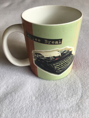 Coffee Break Vintage Typewriter Amcal Wild Apple Mug Tea Cup | eBay