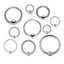 Captive Ball Ring - Cartilage Lip Tragus Top Upper Ear Earring Nipple ...