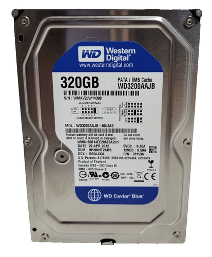 WD 320GB WD3200AAJB PATA 8MB CAVIAR BLUE HARDDRIVE WESTERN DIGITAL | eBay
