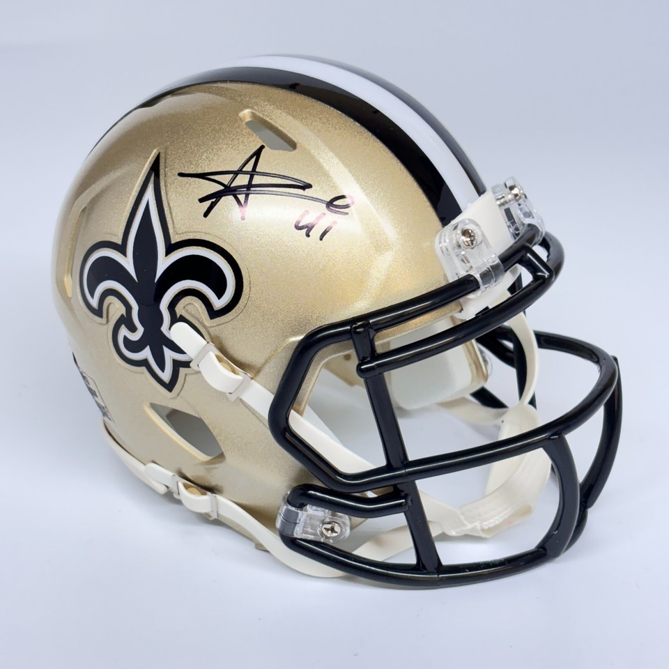 Alvin Kamara Autographed Signed New Orleans Saints Mini Helmet Beckett ...