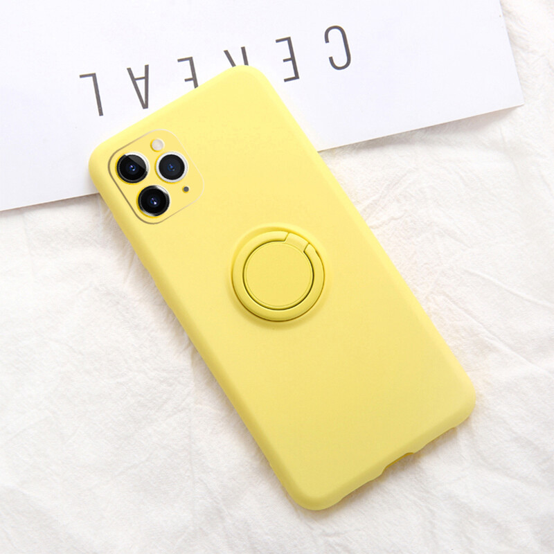 For iPhone 17 16 15 14 13 12 Pro Max 11 Liquid Silicone Ring Holder ...