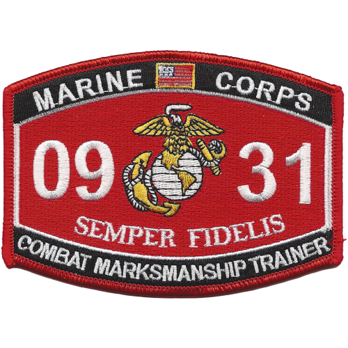 MOS 0931 COMBAT MARKSMANSHIP TRAINER PATCH US NAVY MARINES PIN UP COIN ...