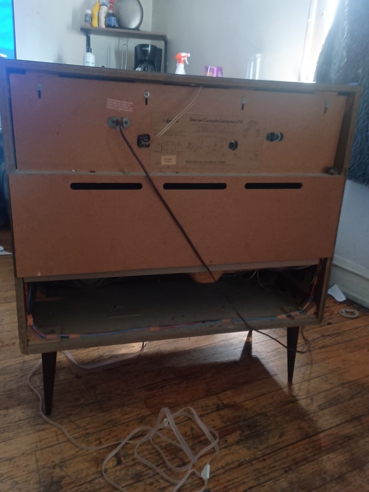 1950s GRUNDIG German Made Stereo Console Locarno 1/U..Tube Radio ...
