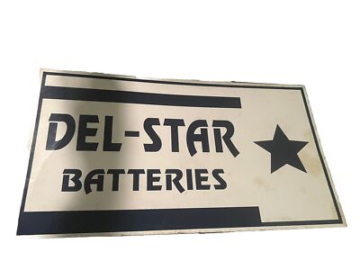Del-Star Batteries Sign | eBay
