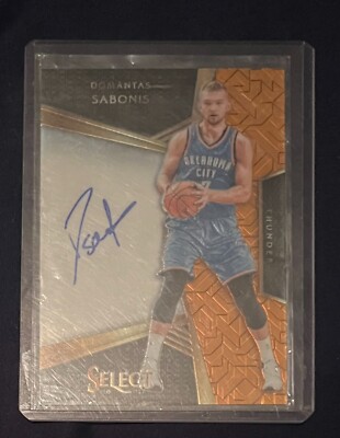 2016-17 SELECT PRIZM DOMANTAS SABONIS AUTO AUTOGRAPH /60 | eBay