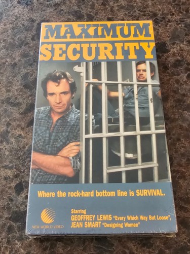 BRAND NEW Maximum Security (VHS; 1985) Geoffrey Lewis RARE Sealed OOP ...