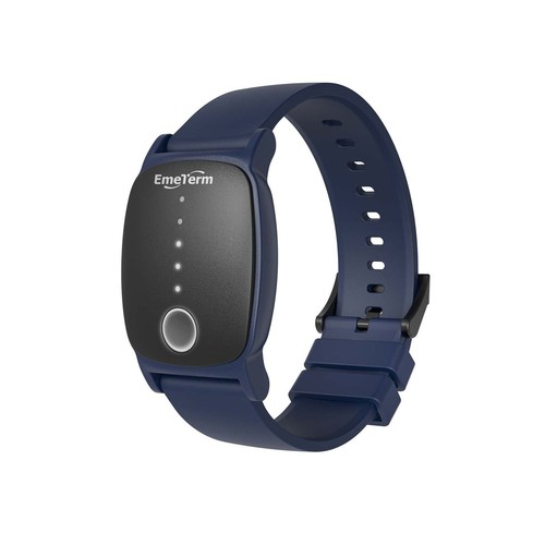 EmeTerm Explore Navy Blue Anti-Nausea Wristband IP67 Waterproof Morning ...