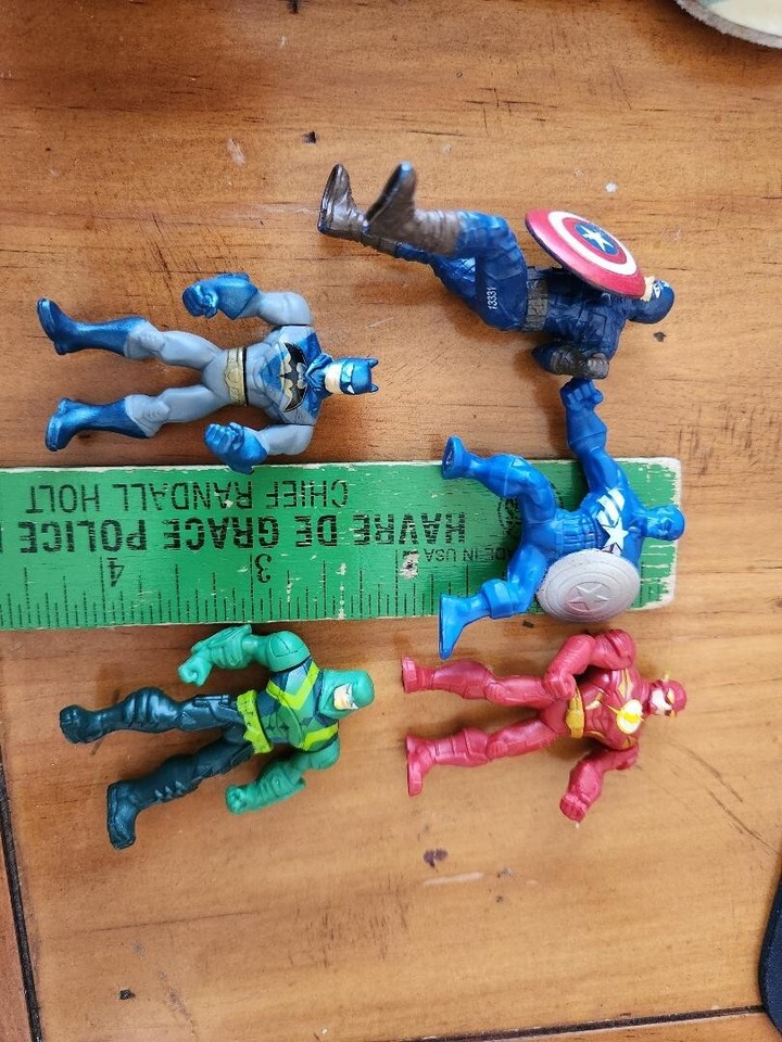 Lot Marvel 500 Micro Series 1 Figures Blue Silver Captain America Flash ...
