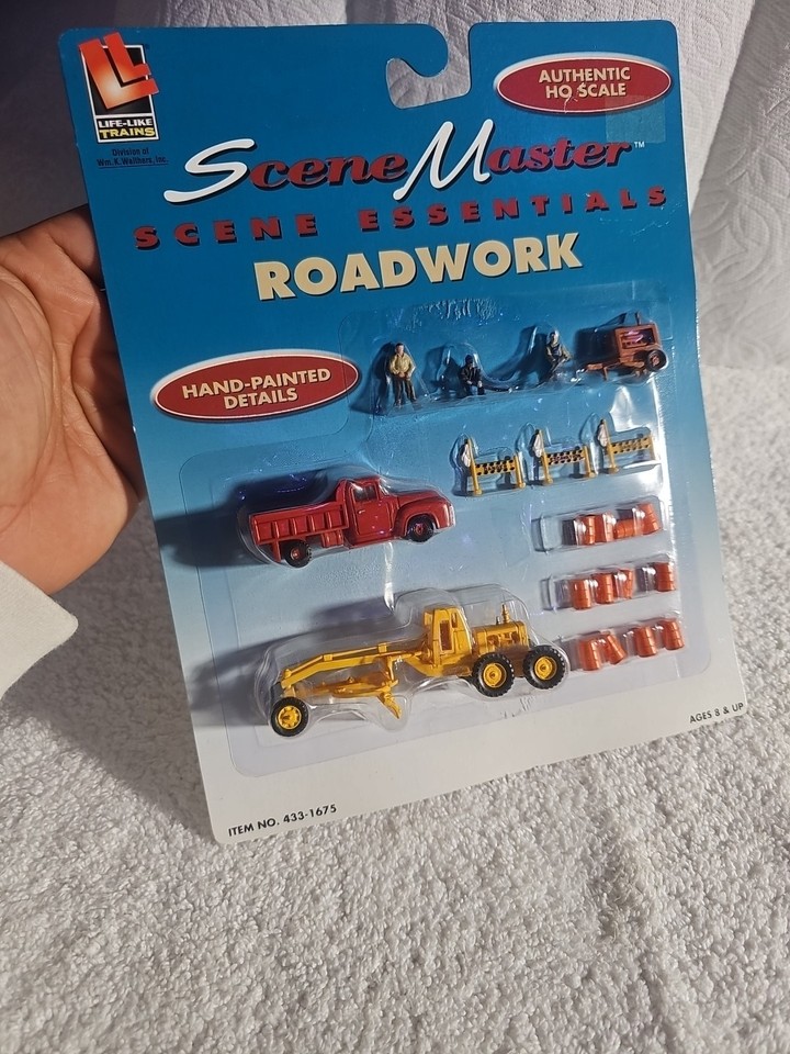 NIB HO scale Life Like Scene Master Roadwork Vehicles/figurines | eBay