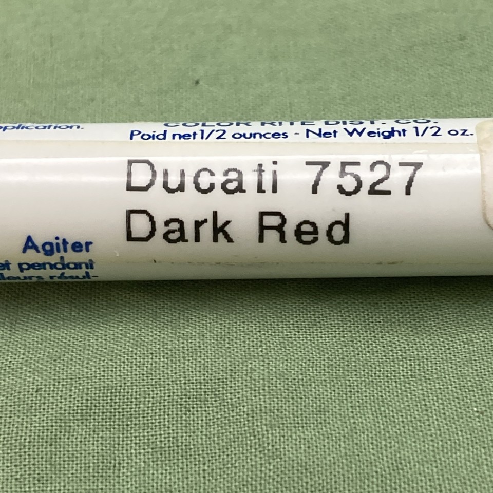 NEW GENUINE COLORRITE 7527 DUCATI DARK RED TOUCH-UP PAINT PEN | eBay