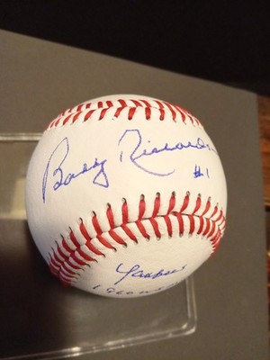 BOBBY RICHARDSON SIGNED BASEBALL NEW YORK YANKESS MVP | eBay