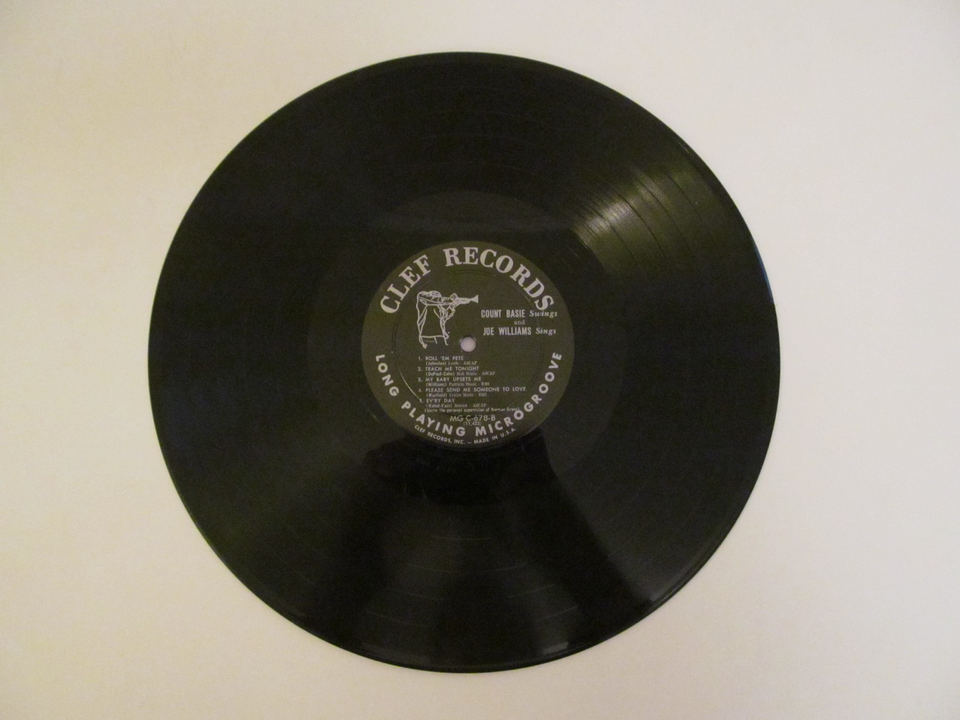 Count Basie Swings Joe Williams Sings LP Record CLEF Album 1955 | eBay
