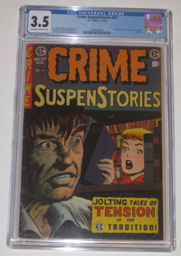CRIME SUSPENSTORIES #27 EC COMICS 1955 CGC 3.5 GRAHAM INGELS JACK KAMEN ...
