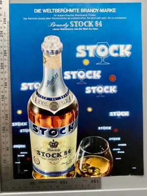 Stock 84 Brandy Weinbrand Original Vintage Werbung 1967 Reklame advert ...