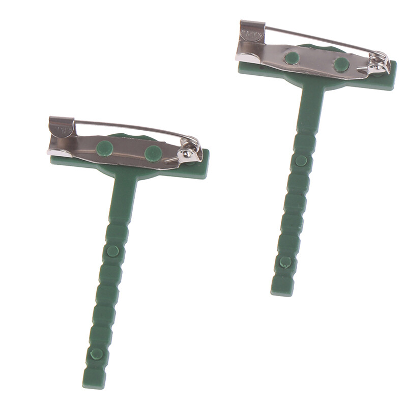 20pcs Plastic Metal Brooches Unisex Shirt Collar Pins Fake Flower ...