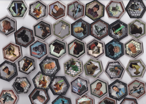 STAR WARS Galactic Connexions Mixed Lot 41 Discs / Topps Tokens Game ...