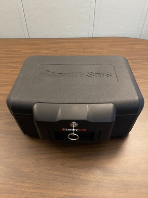 SENTRY HOME SECURITY PORTABLE FIRE PROOF LOCK BOX SAFE WITH 1 KEY FAST ...