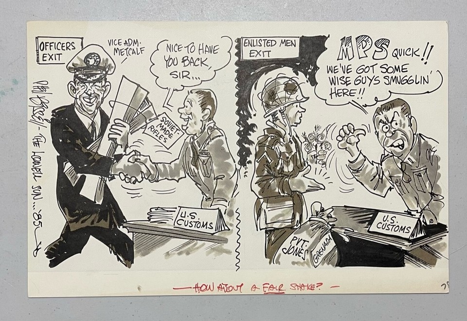 12 PHIL BISSELL Orig. Drawings MA Pol Cartoons B. JOSEPH TULLY Scott ...