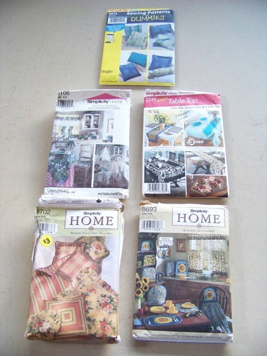 Simplicity House & Home Accessories Patterns - Lot of 5 | eBay