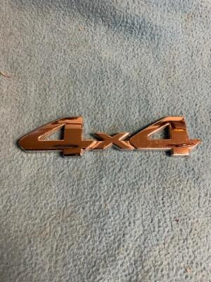 TOYOTA OEM CHROME TUNDRA TACOMA 4X4 REAR / TAIL GATE EMBLEM 75473-0C030 ...