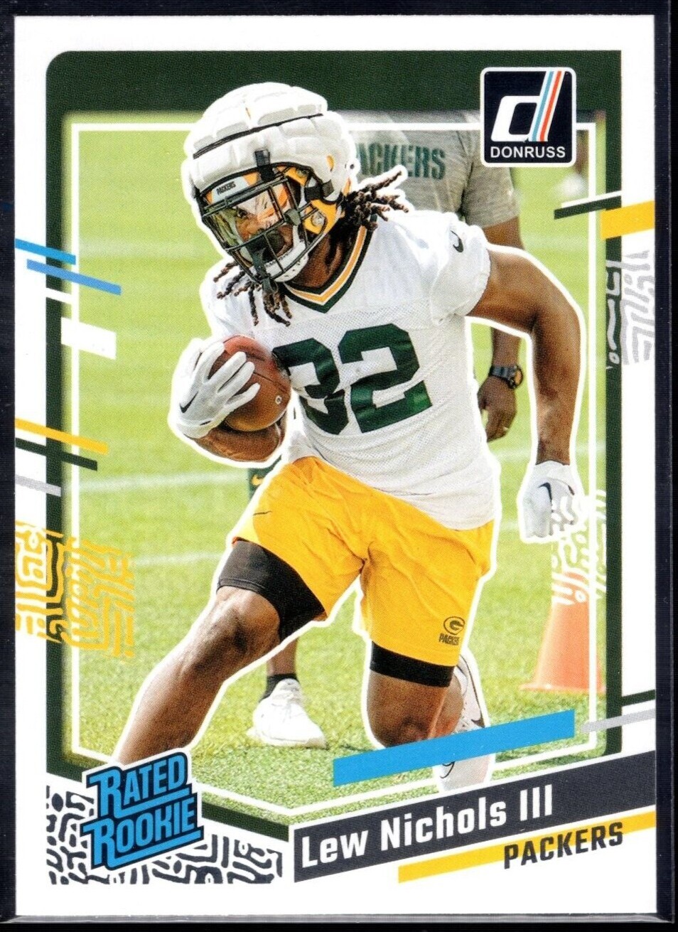 2023 Panini Donruss #335 LEW NICHOLS III RC Rated Rookie Card PACKERS ...
