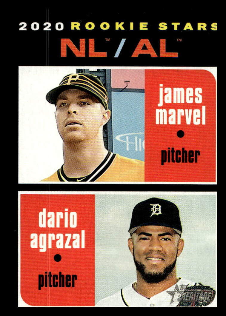 2020 Topps Heritage #27 James Marvel / Dario Agrazal RS, RC RC | eBay